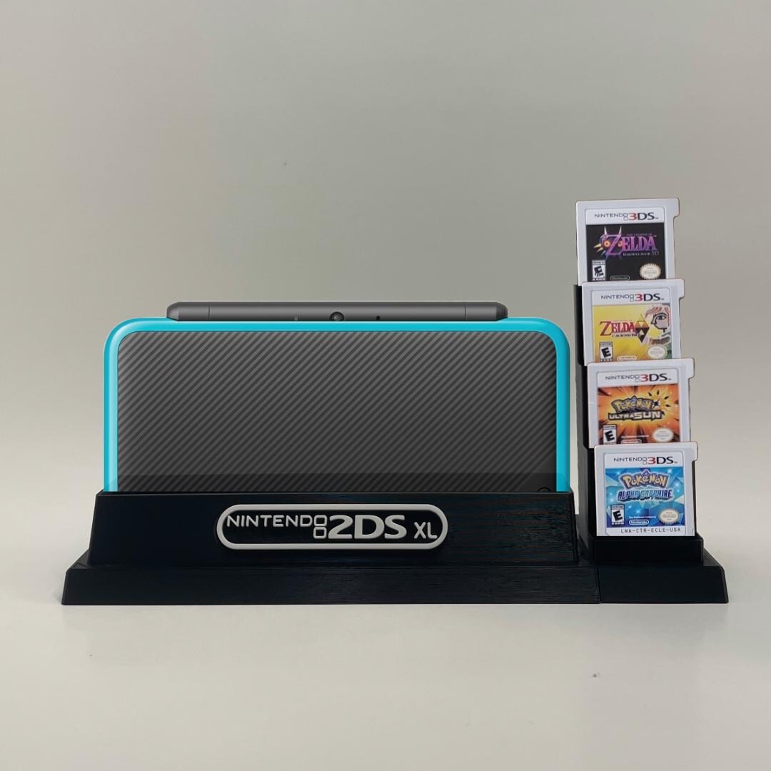 Nintendo 2DS XL & 12 Game Cartridge Display/stand/holder - DISPLAY ONLY ...