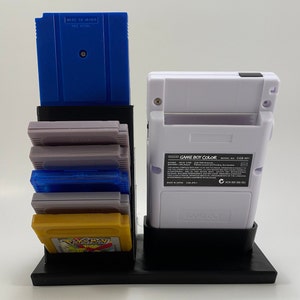 Nintendo Gameboy Color & 18 Game Cartridges Display/stand/holder ...