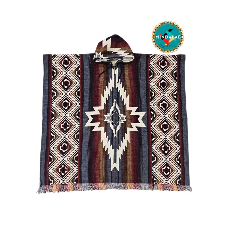 Navajo Alpaca Poncho ,beautiful Grey and Brown Tones Handcrafted by ...