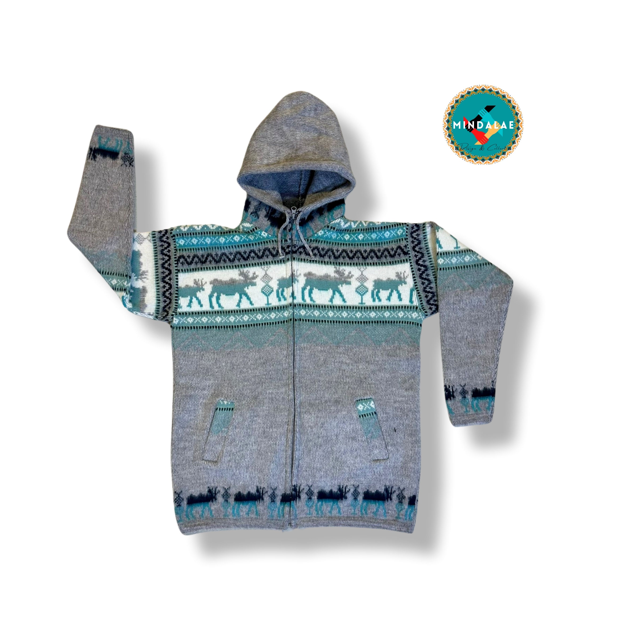 Alpaca Jacket peruvian Llamas Made by Indigenous Hands Artisans From ...
