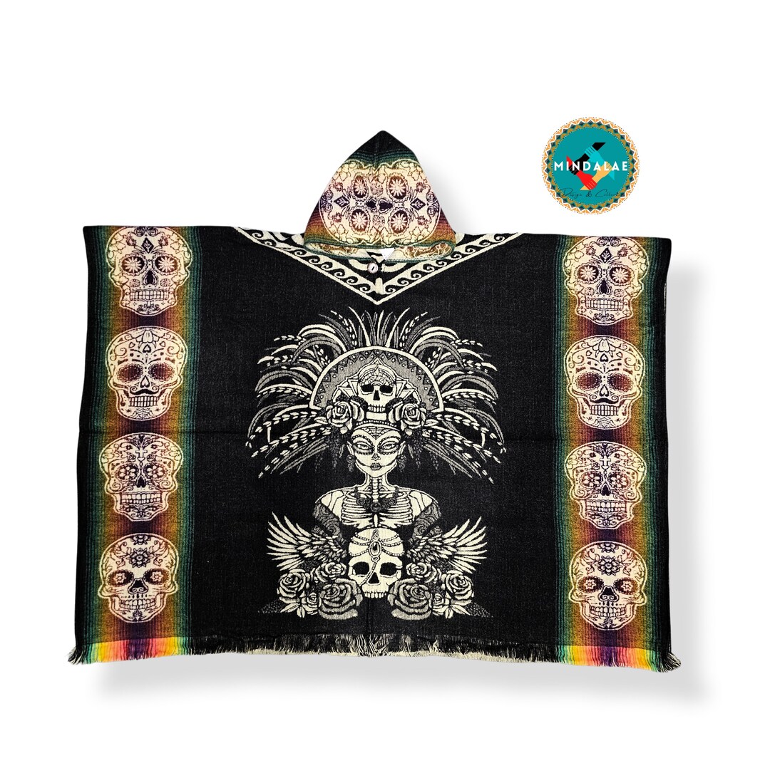 Alpaca Poncho,aztec Warrior,mexican Woman Handcrafted by Indigenous ...
