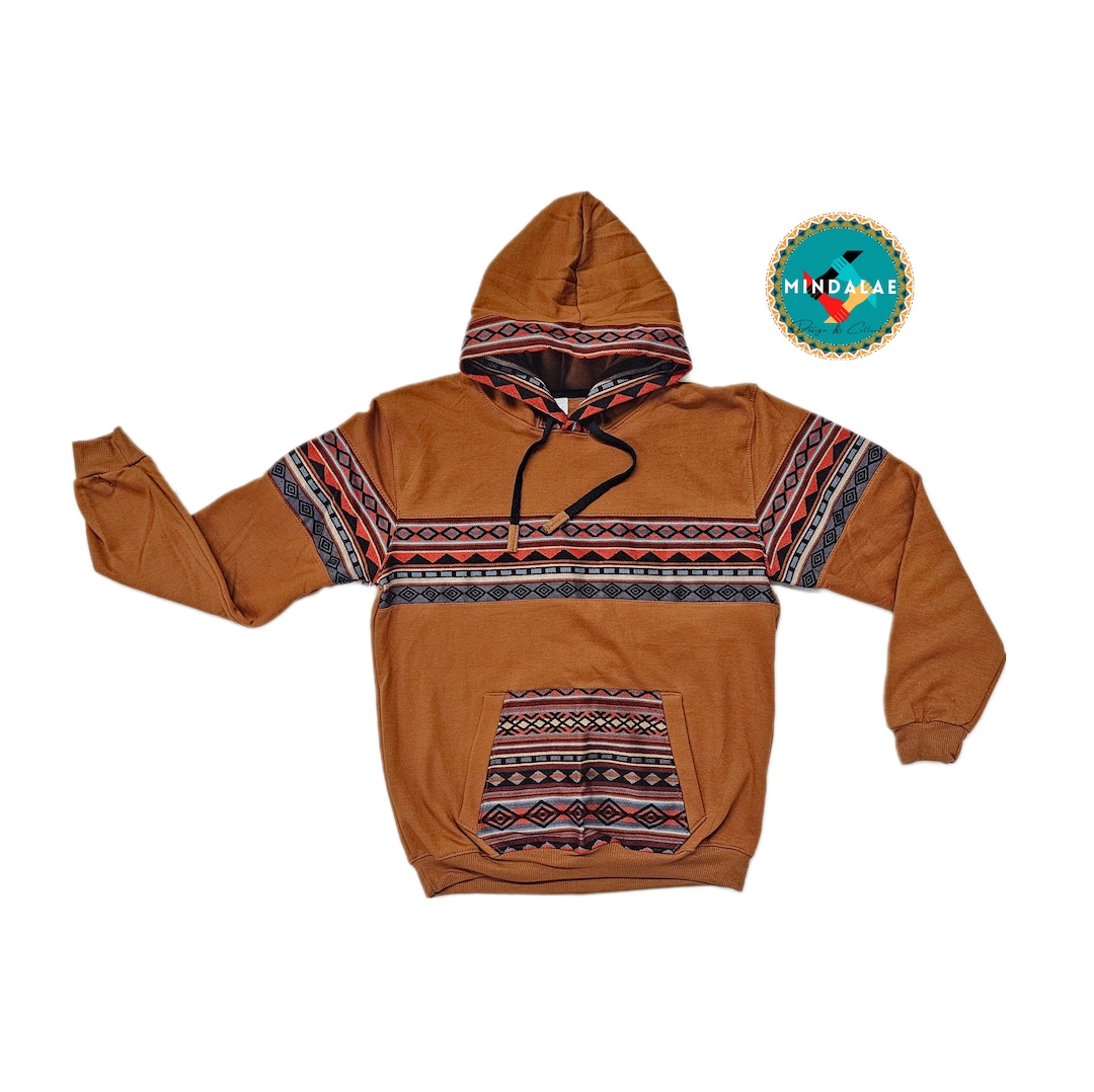 Native Earth Tones Hoodie Handcrafted by Indigenous Hands. Soft and ...