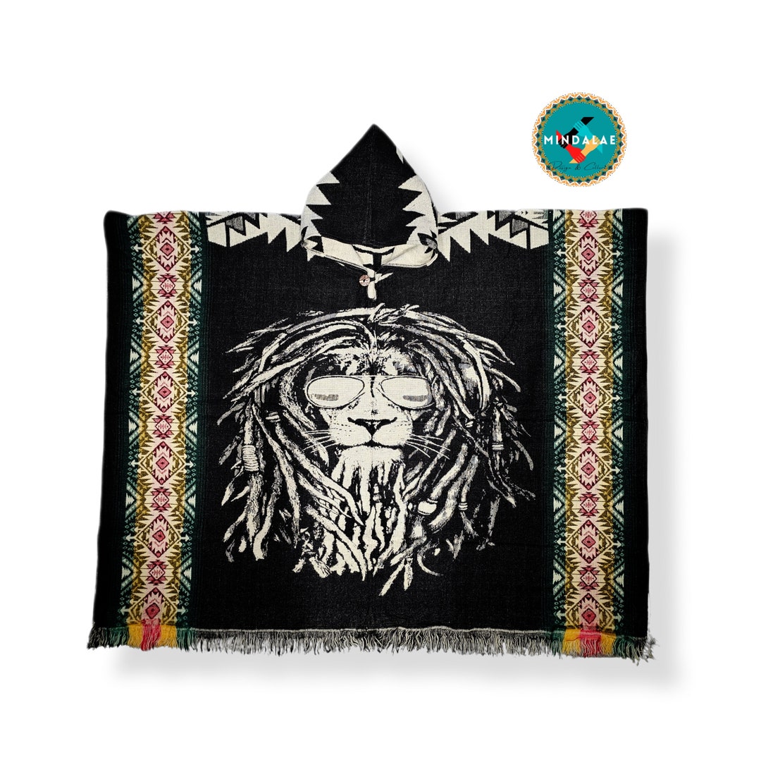Alpaca Poncho-lion Reggae,handcrafted by Indigenous Hands. Soft and ...