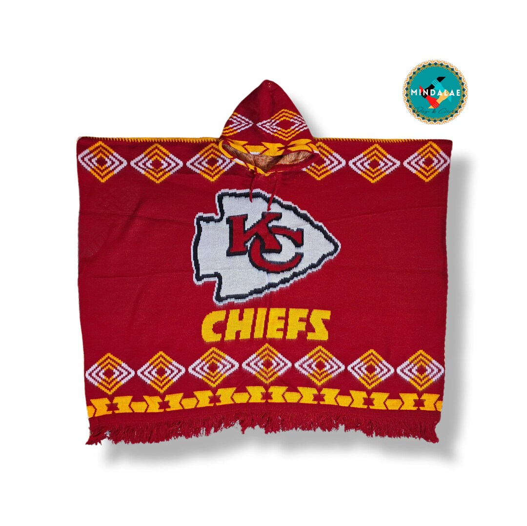 Alpaca Poncho Exclusive Design Kansas Chiefs Made by Indigenous Hands ...