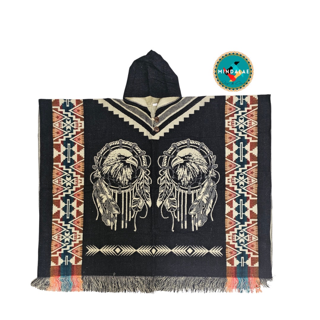 Alpaca Poncho Eagle Face Dream Catcher Handcrafted by Indigenous Hands ...