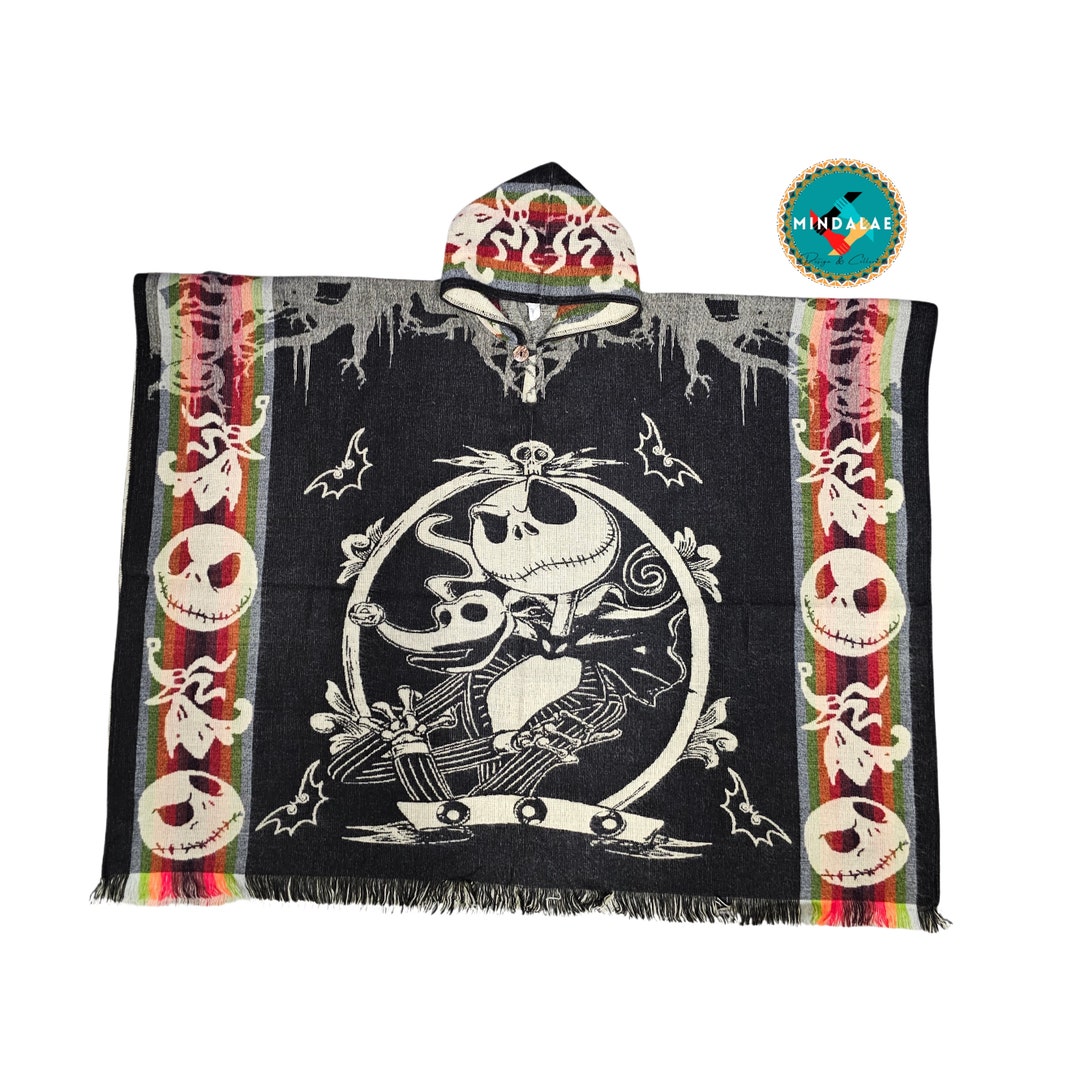 The Nightmare Before Christmas Alpaca Poncho Jack Skellington. - Etsy