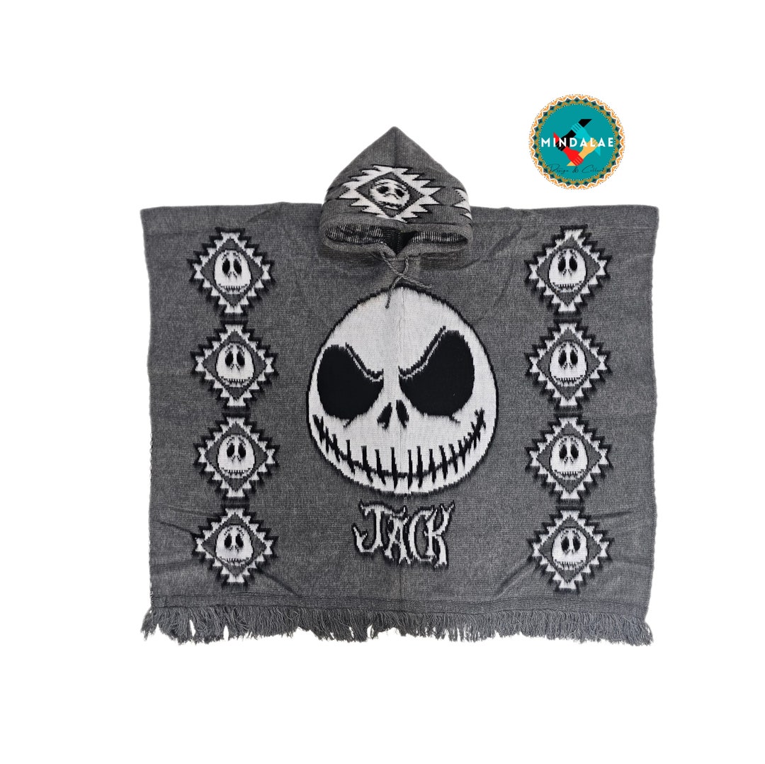 Nightmare Before Christmas Unique Exclusive Alpaca Poncho With Hood ...