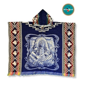 Alpaca Poncho,indian Chief Handcrafted by Indigenous Hands. Soft and ...