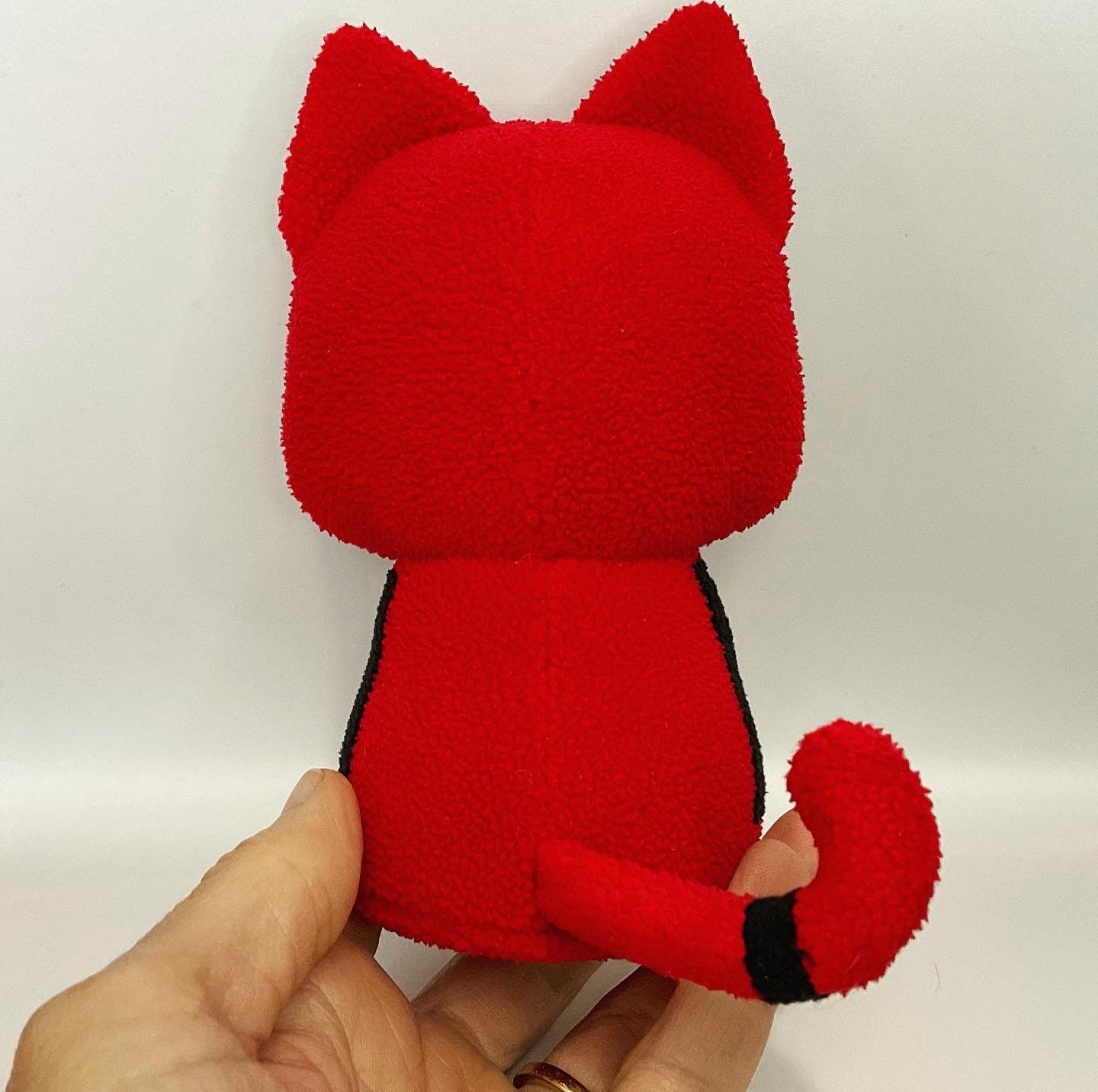 Catpool Plush, Inspired by Deadpool Corps, Upcycled Soft Toy, Desk ...
