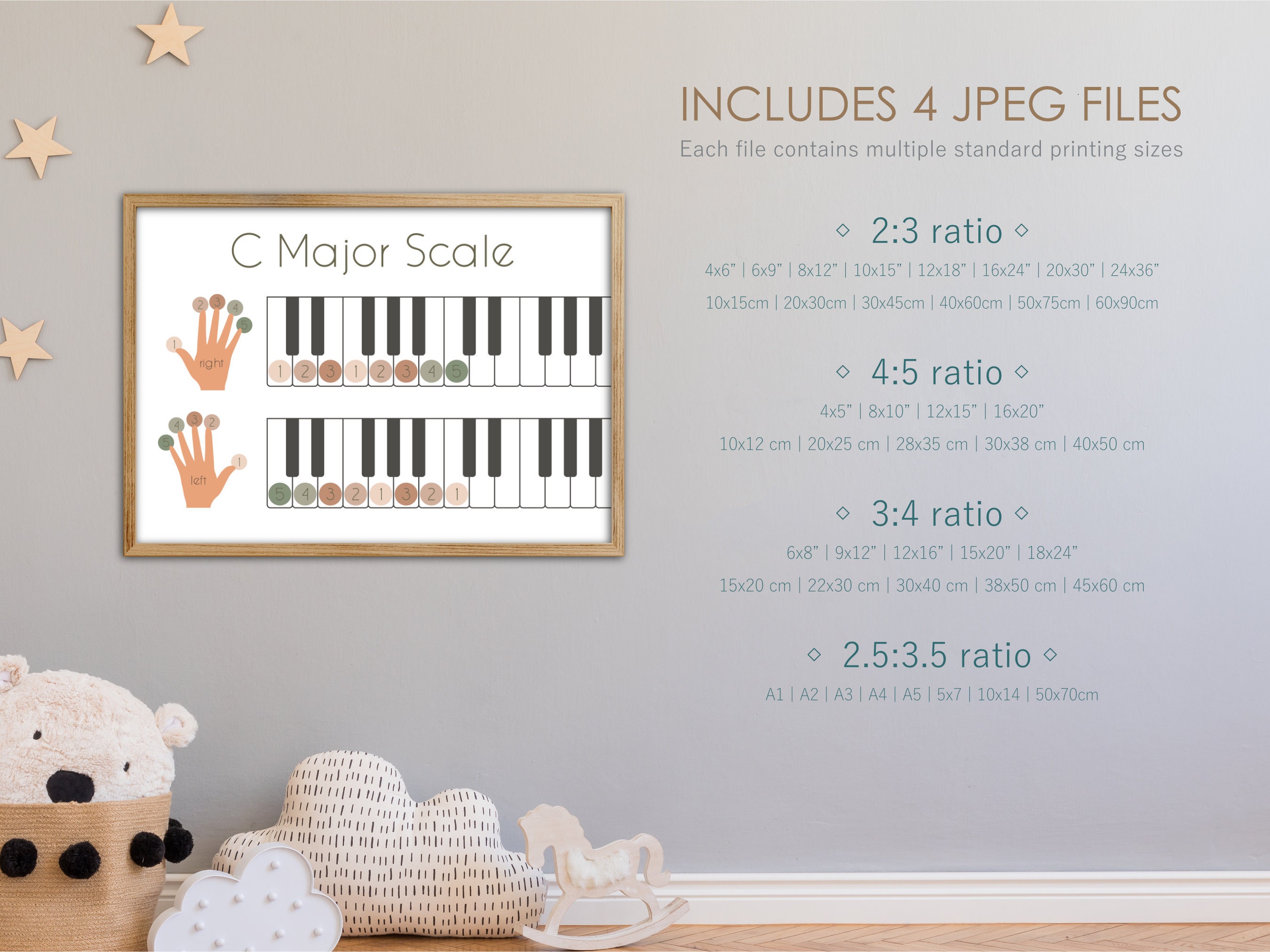 Piano Teaching Tool Visuals, Learning Graphics, Music Lesson Aids Piano ...