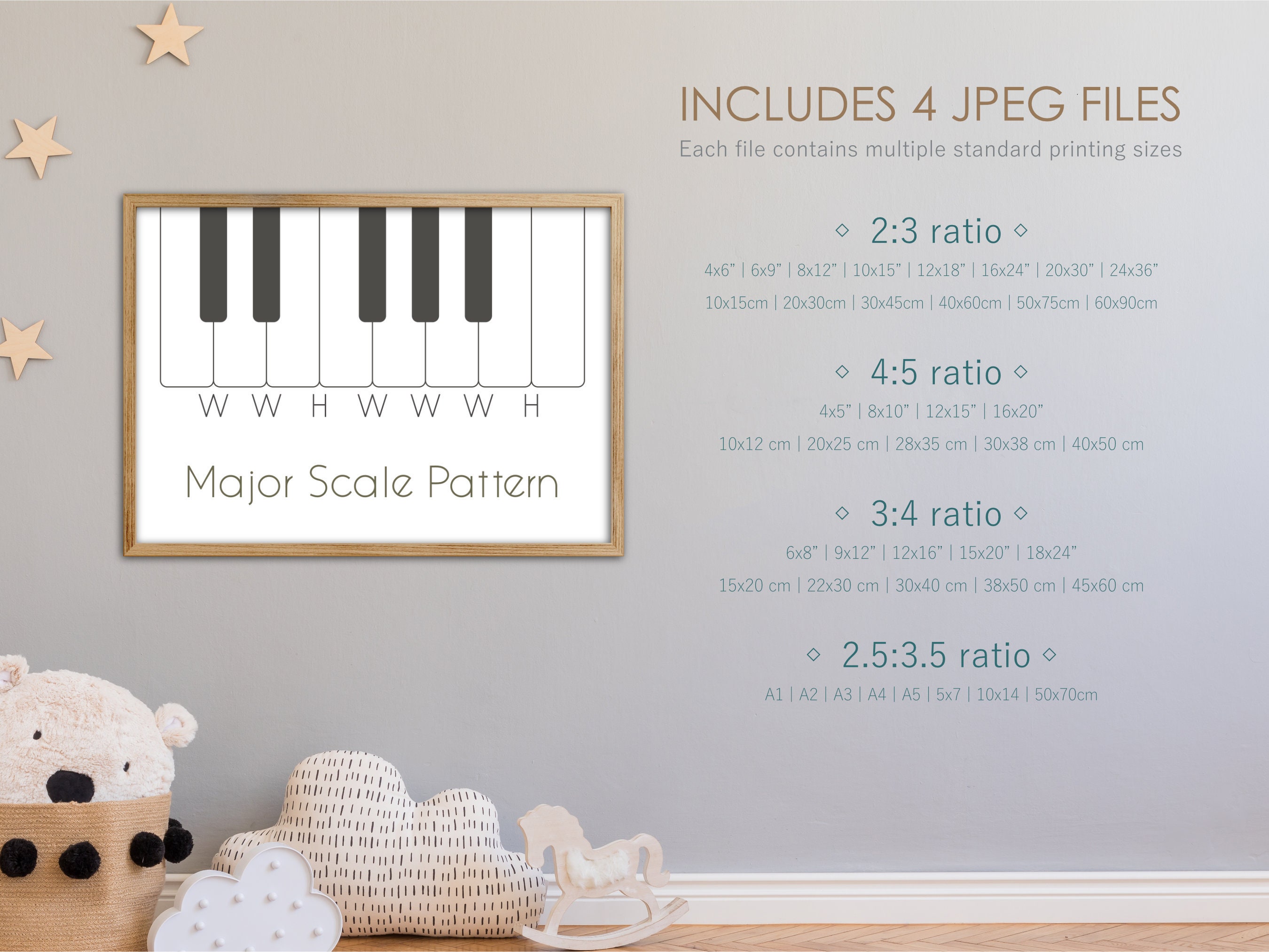 Piano Teaching Tool Visuals, Learning Graphics, Music Lesson Aids ...