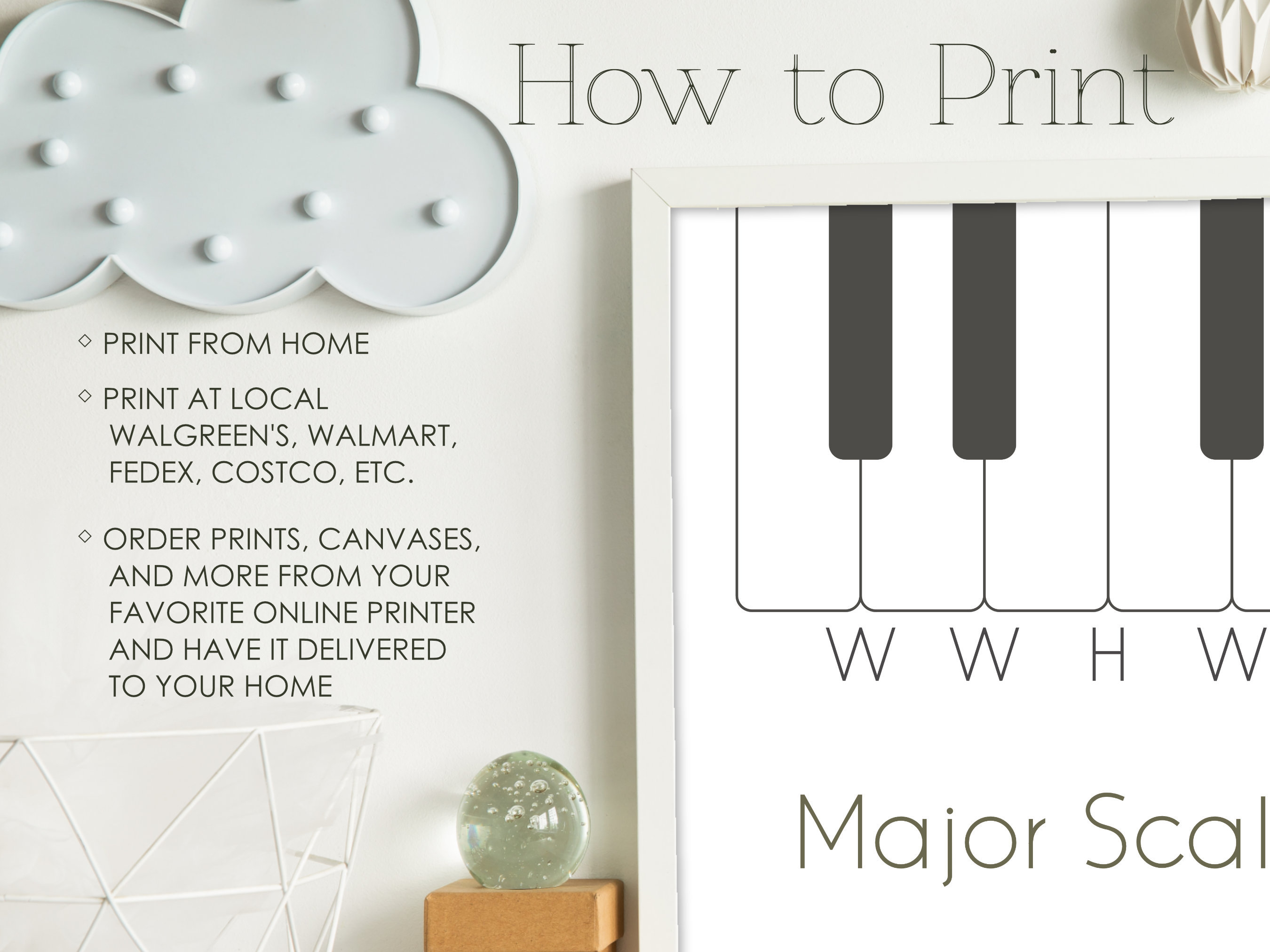 Piano Teaching Tool Visuals, Learning Graphics, Music Lesson Aids ...