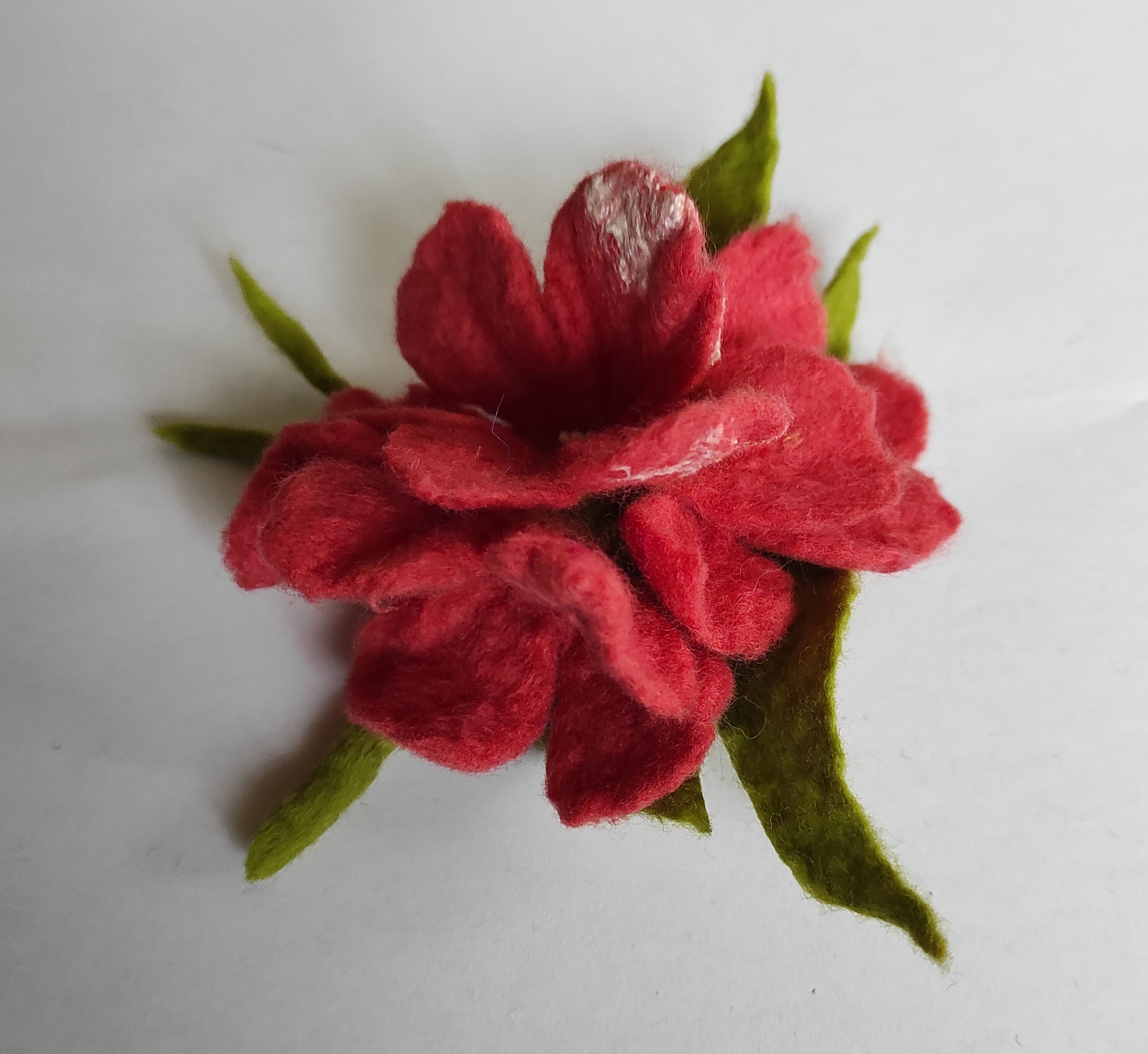 Coral Flower Brooch, Felted Brooch,flower for Hand,gift for Mother From ...