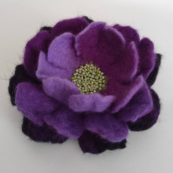 Purple Brooch - Etsy