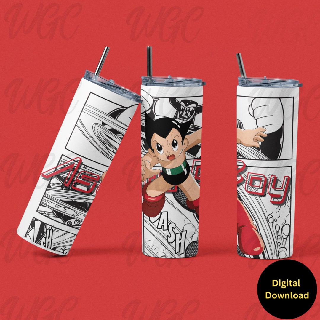 Astro Boy 20oz Sublimation Skinny Tumbler Digital Print Astro Boy Anime ...