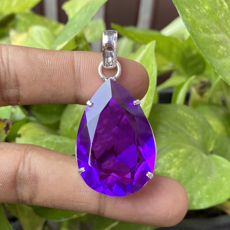 Amethyst Pendant - Etsy