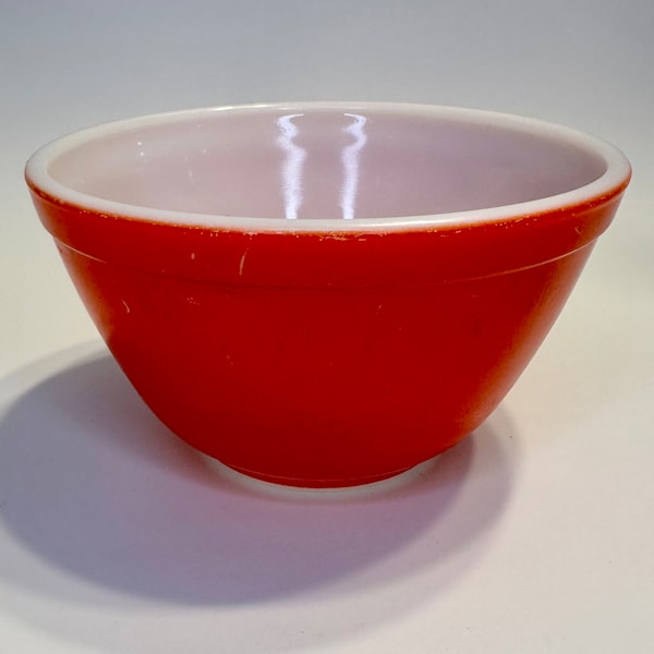 Red Pyrex Bowl - Etsy
