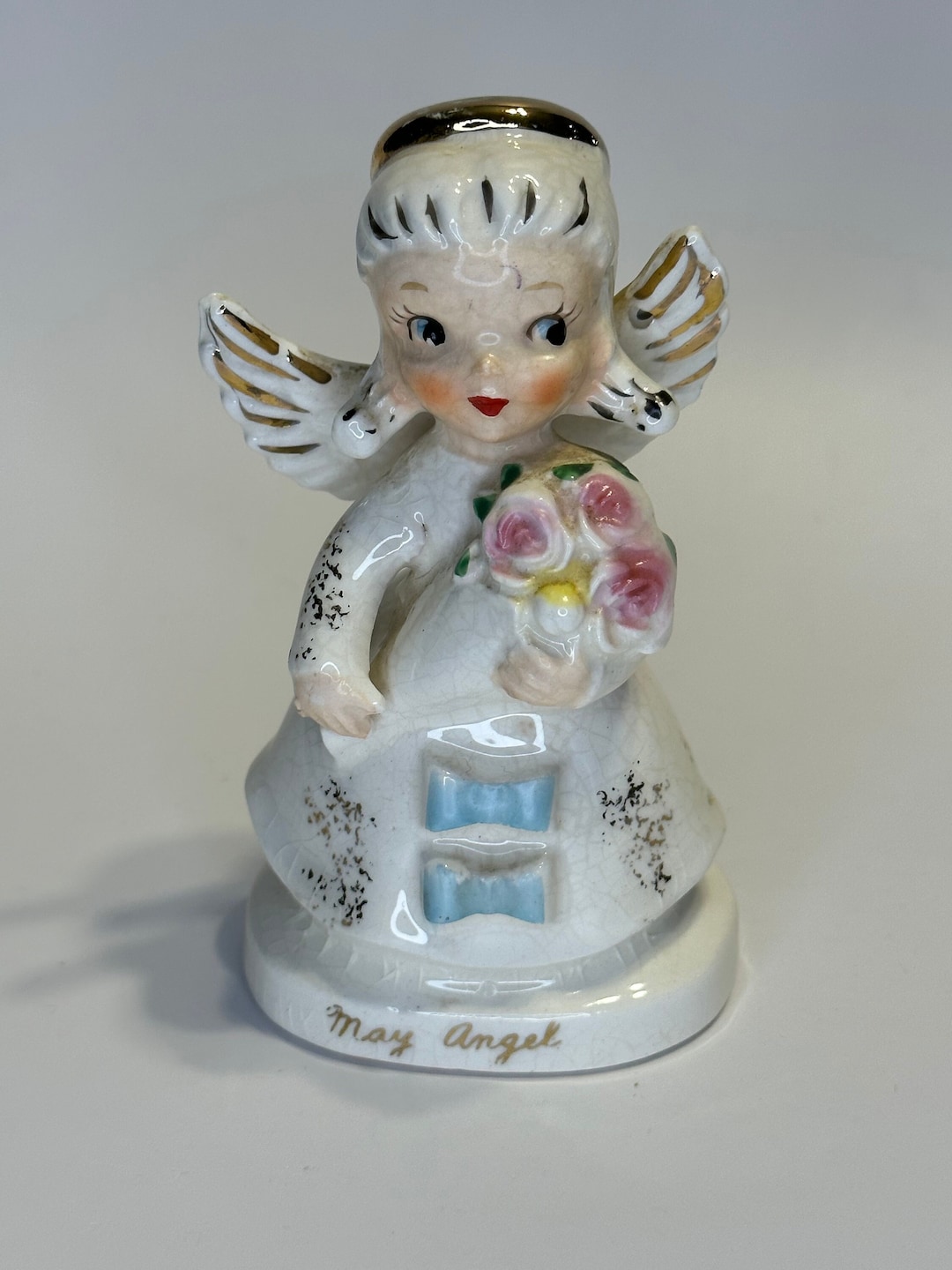 Napco May Angel Made in Japan 1950’s Vintage Ceramic Glazed Figurine - Etsy