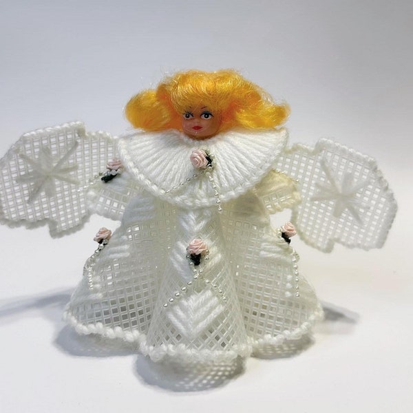 Plastic Canvas Angel Tree Topper - Etsy
