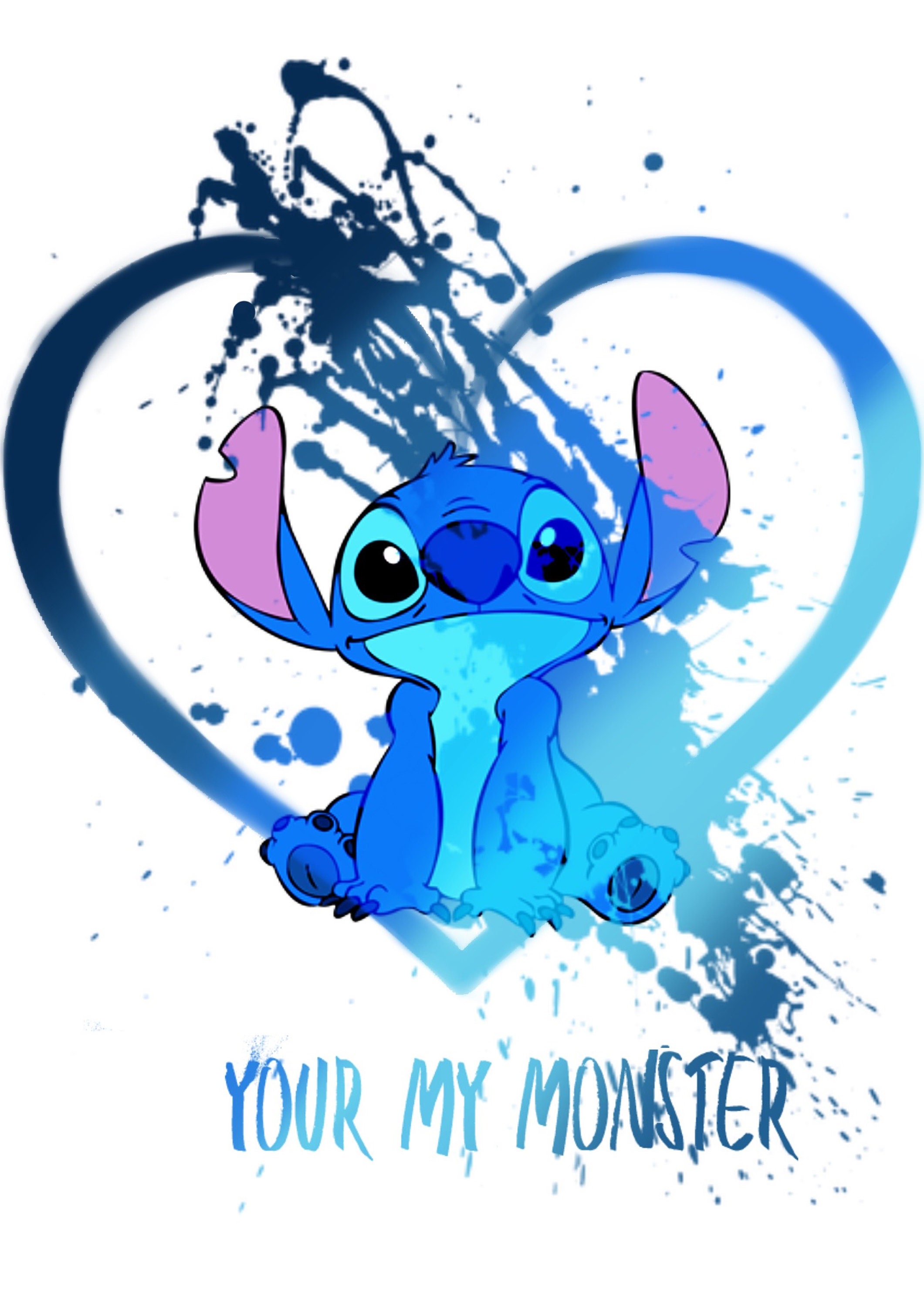 Lilo and Stitch Wallpaper Stitch for Partner or Child - Etsy Australia
