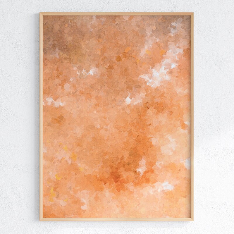 Orange Abstract Art - Etsy