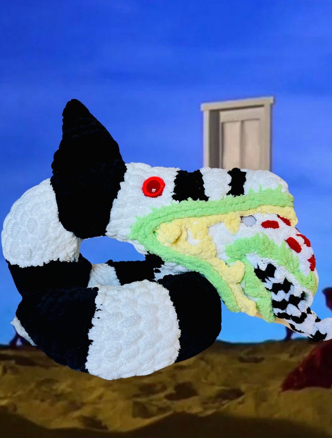 Sandworm Crochet XXL Amigurumi Plushie Horror Pop Culture 80's Movie ...