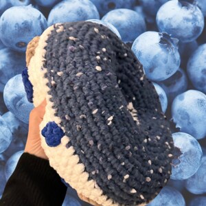 Blueberry Muffin Pillow Crochet Amigurumi Stuffie - Etsy
