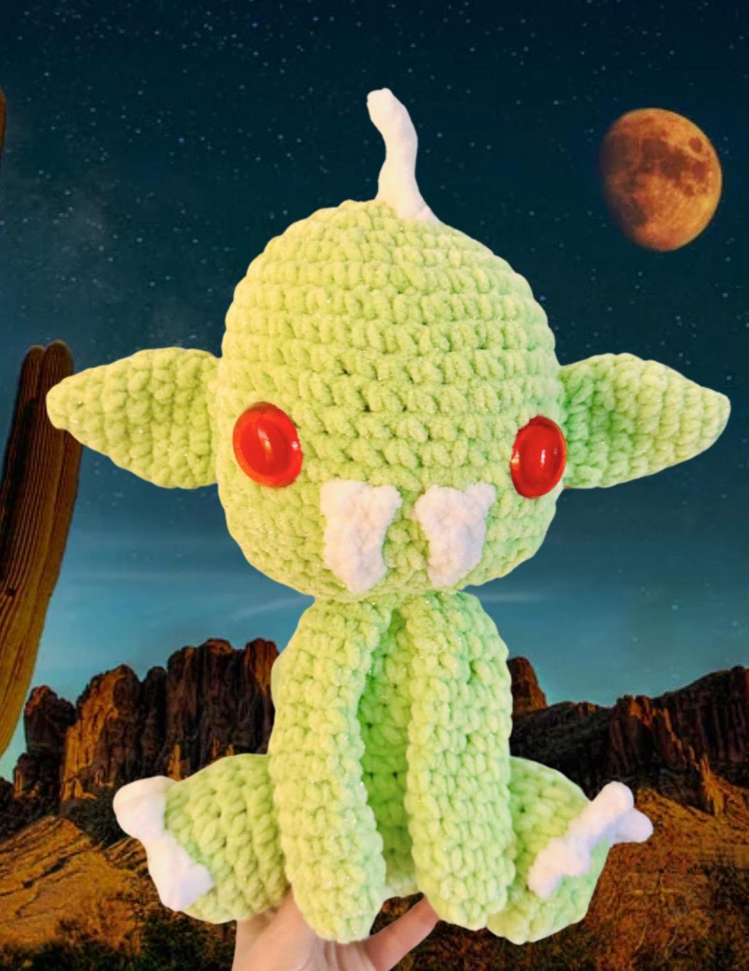 Chupacabra Plush Chibi Amigurumi Made to Order - Etsy