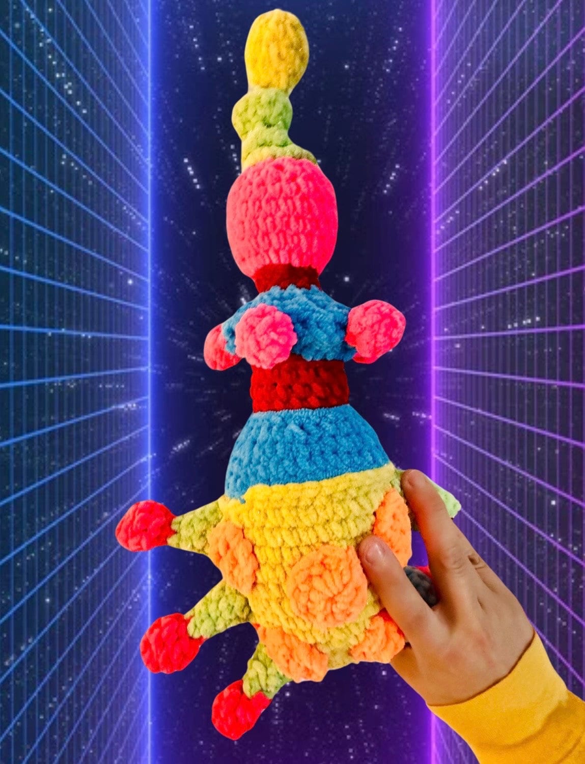 Alien Clown From Outerspace Cotton Candy Ray Gun Crochet Amigurumi ...