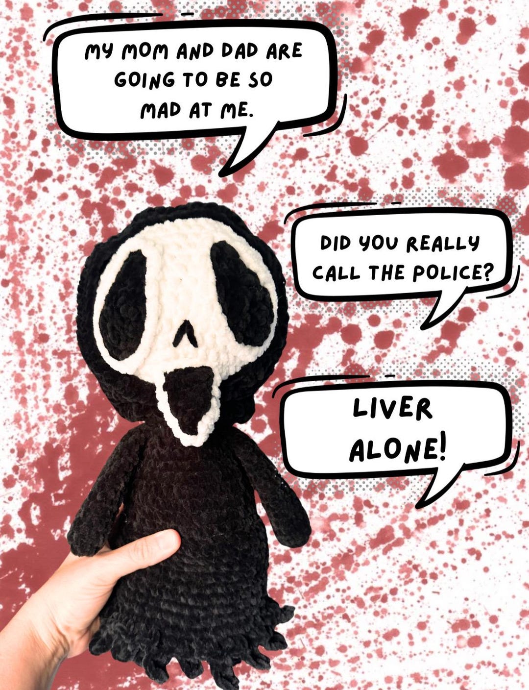 Pop Culture Horror Slasher 90s Film Scream Queen Crochet Amigurumi ...