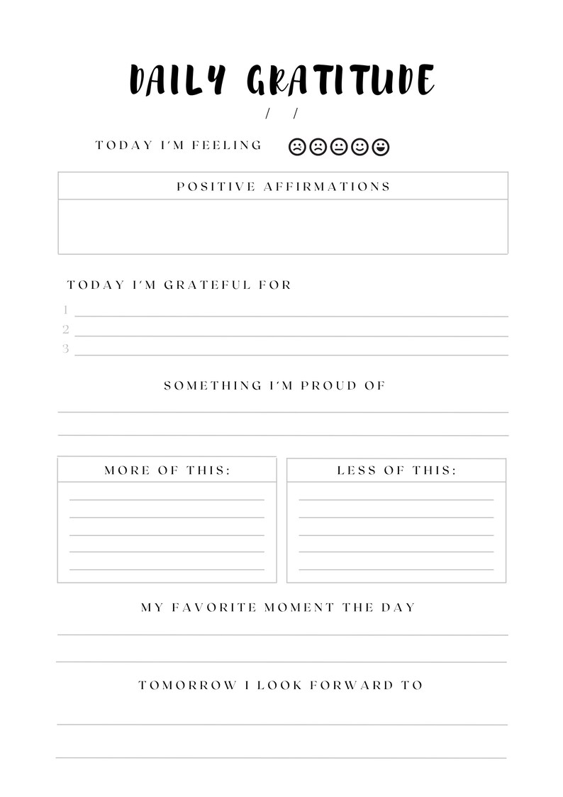 Gratitude Journal With Monthly and Daily Prompts and 50+ Gratitude ...