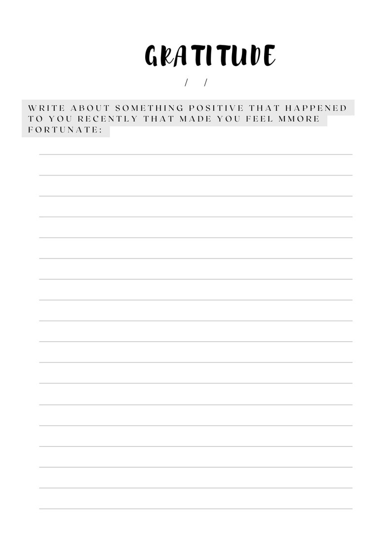 Gratitude Journal With Monthly and Daily Prompts and 50+ Gratitude ...