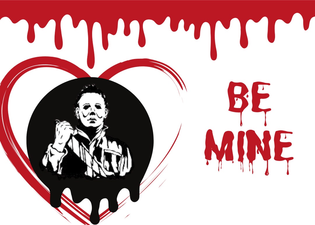 Be Mine Horror Valentine Card - Etsy