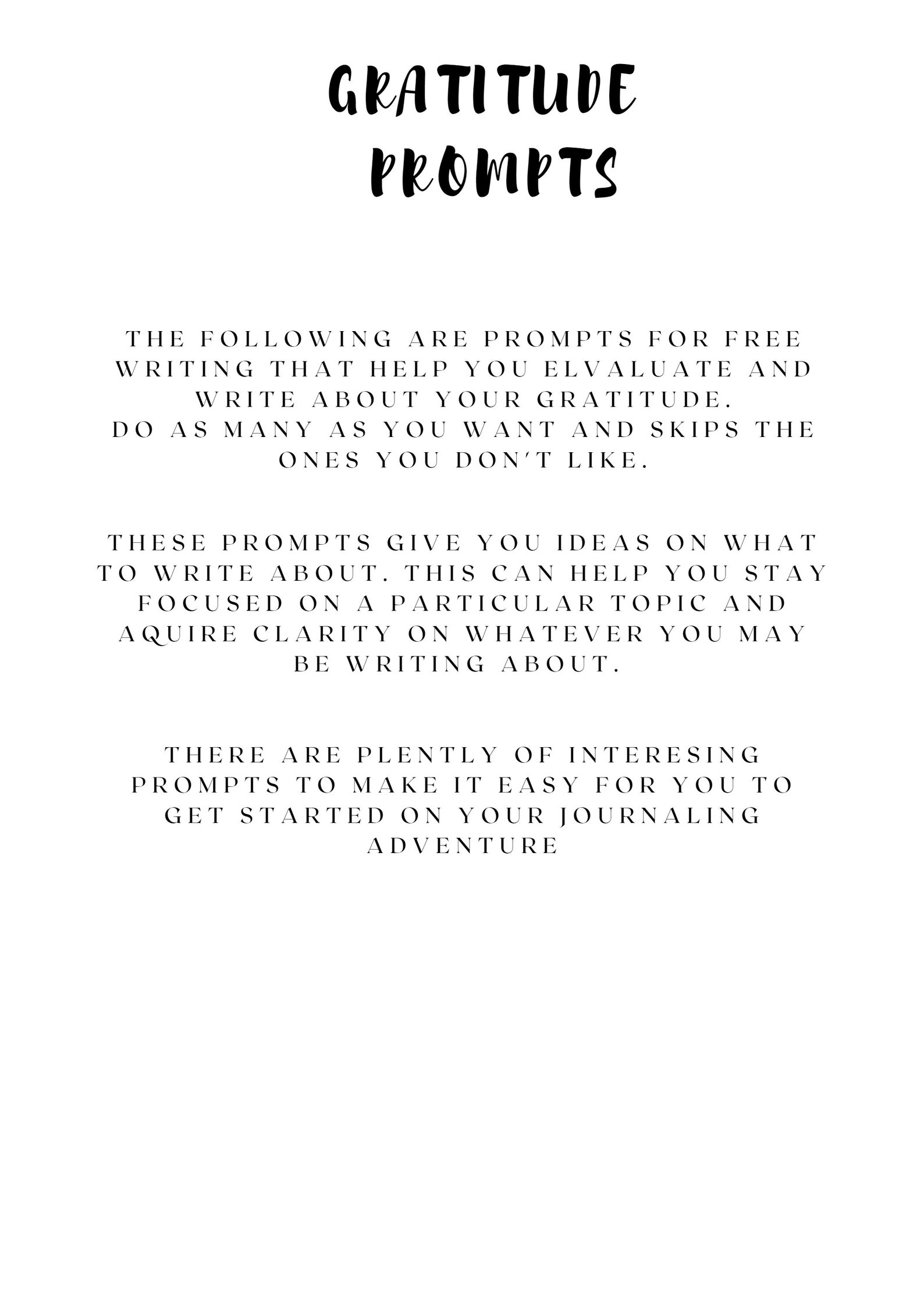 Gratitude Journal With Monthly and Daily Prompts and 50 Gratitude ...