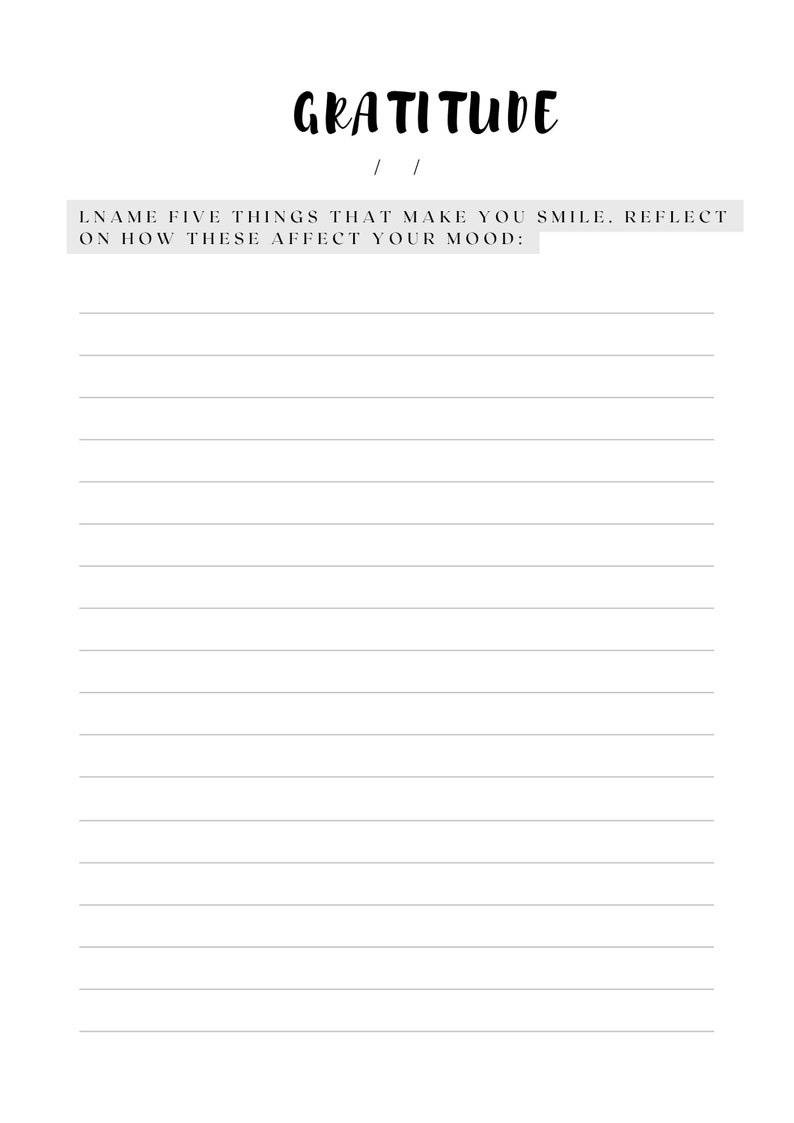 Gratitude Journal With Monthly and Daily Prompts and 50 Gratitude ...