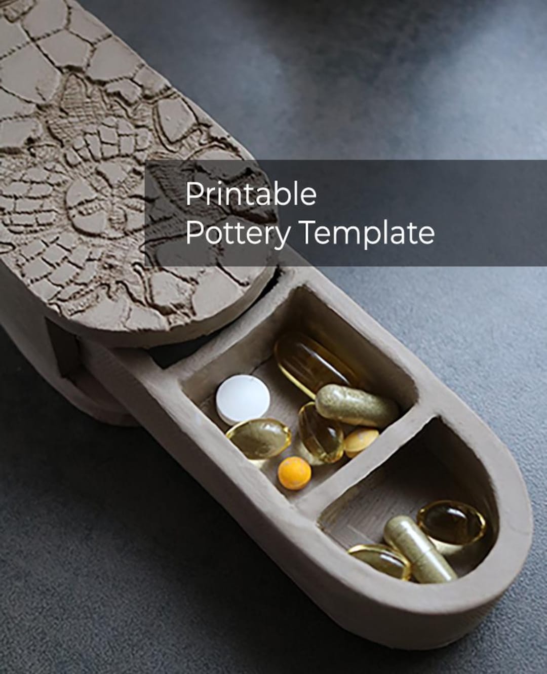 Ceramic Template - Pill Box - With Instructions - Etsy