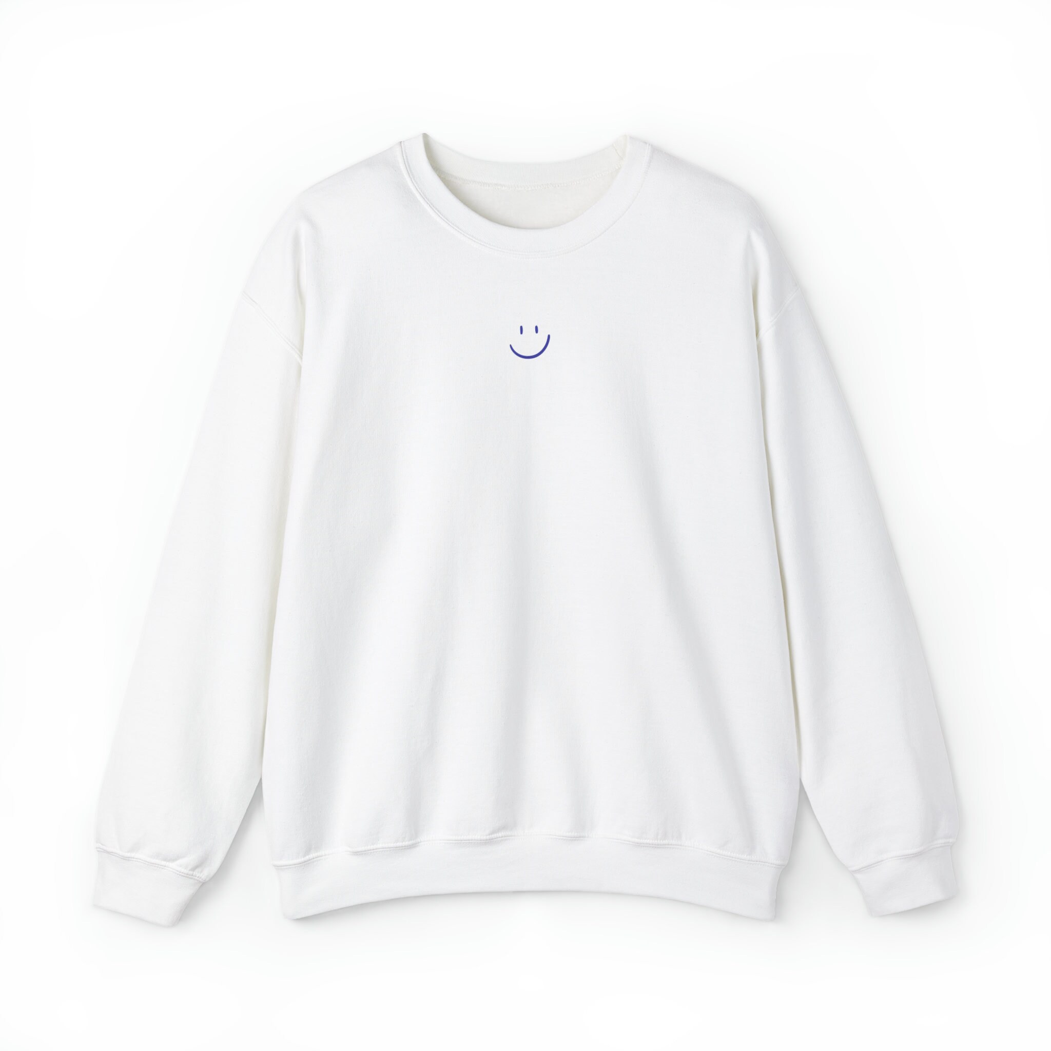 Smiley Face Crewneck Sweatshirt - Etsy