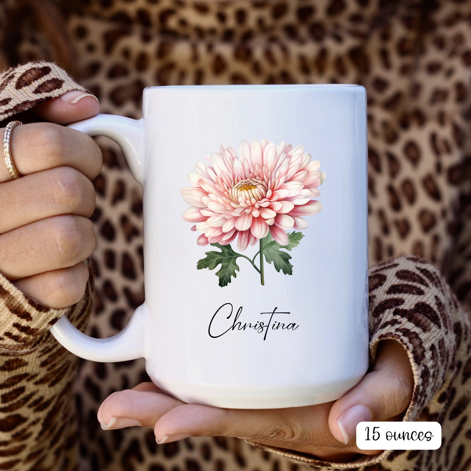 Custom Birth Flower Mug Birth Flower Mug Birth Flower T Morning