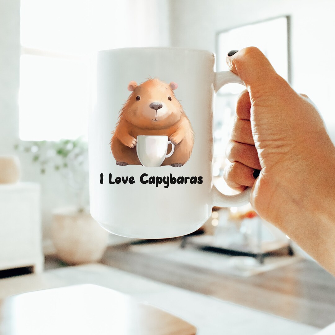 Capybara Mug, Gift for Capybara Lover, Cute Capybara Gift, Capybara ...