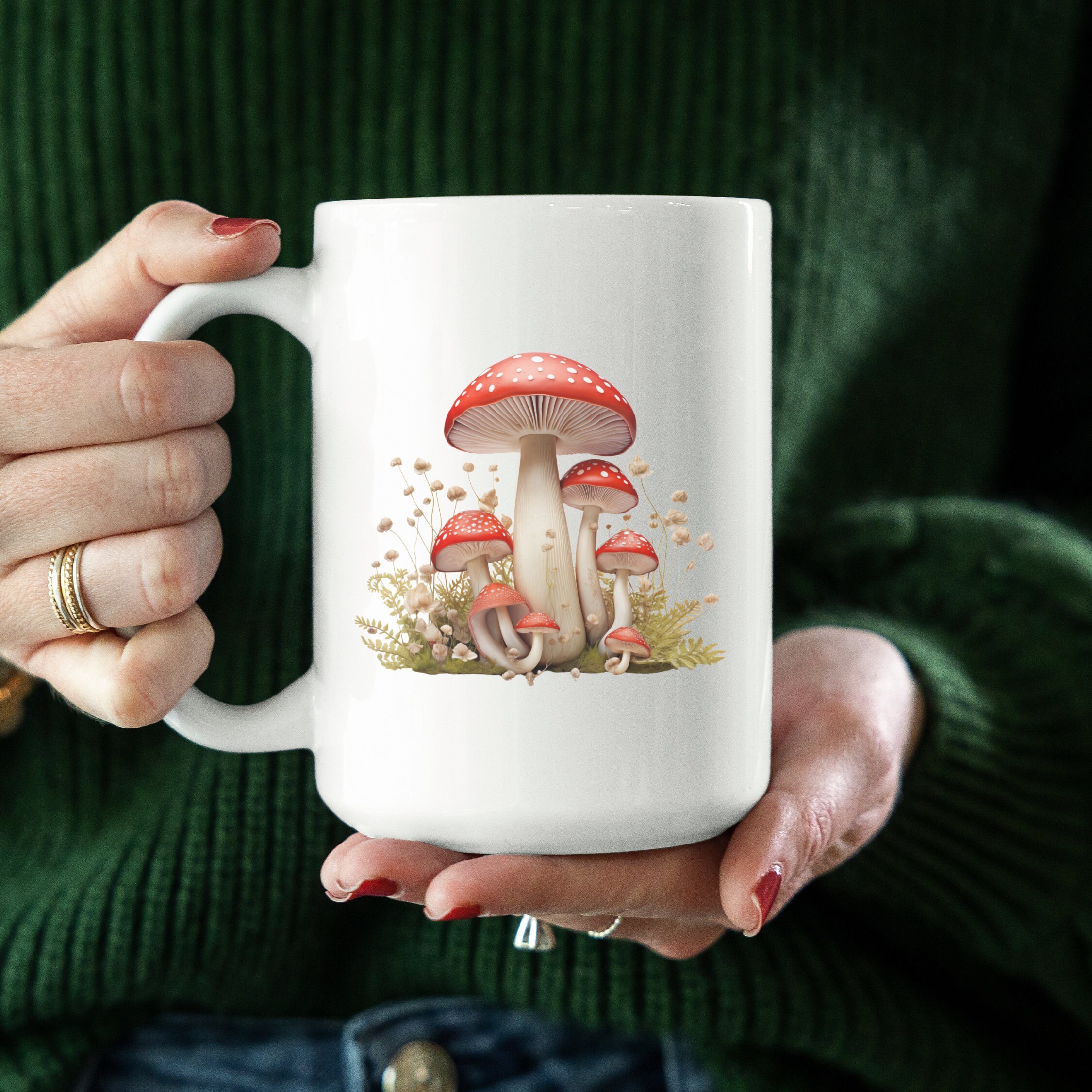 Mushroom Coffee Mug, Mushroom Lover Gift, Mycologist Gift, Cottagecore ...
