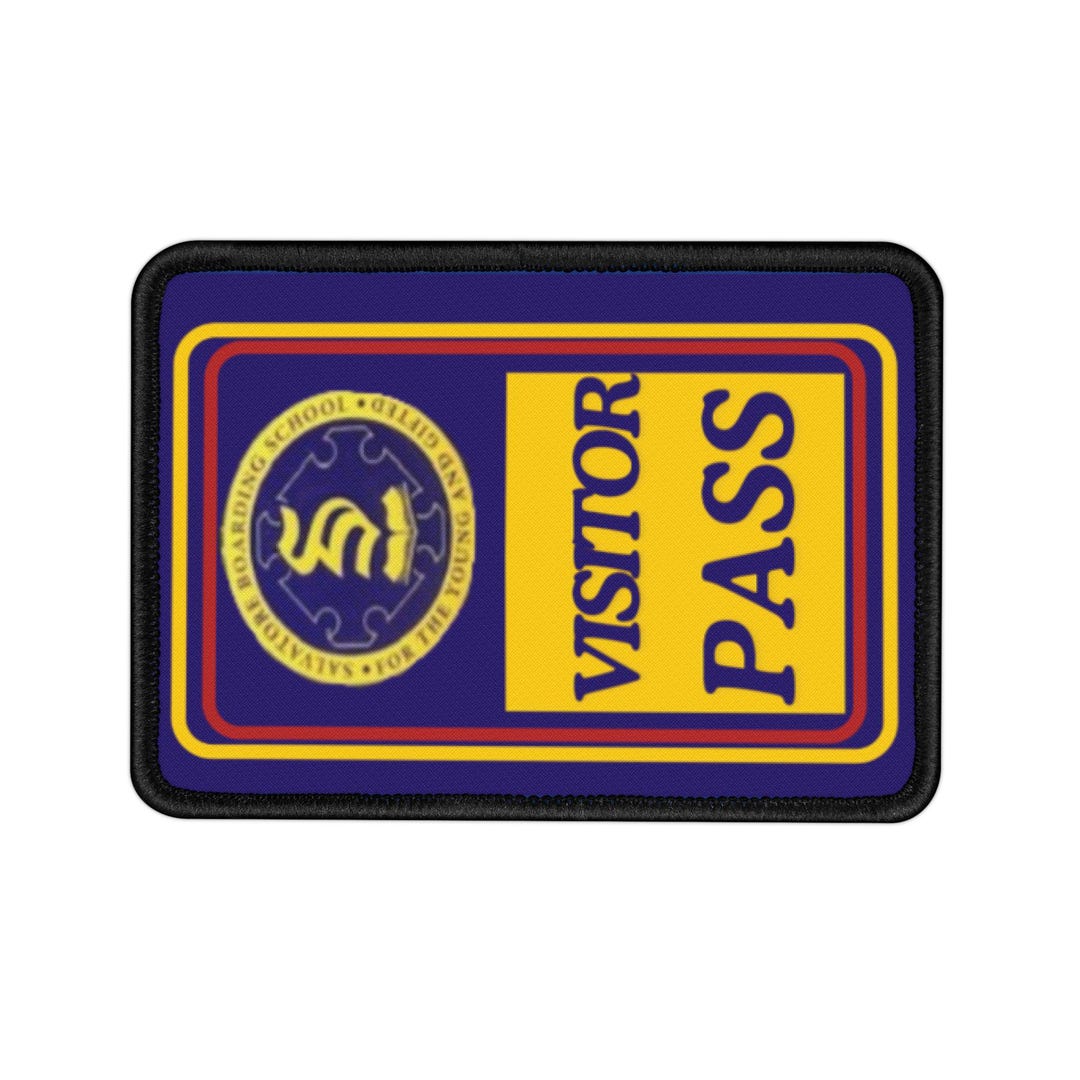 Salvatore Boarding School Visitor Pass Iron-on Patches - Etsy