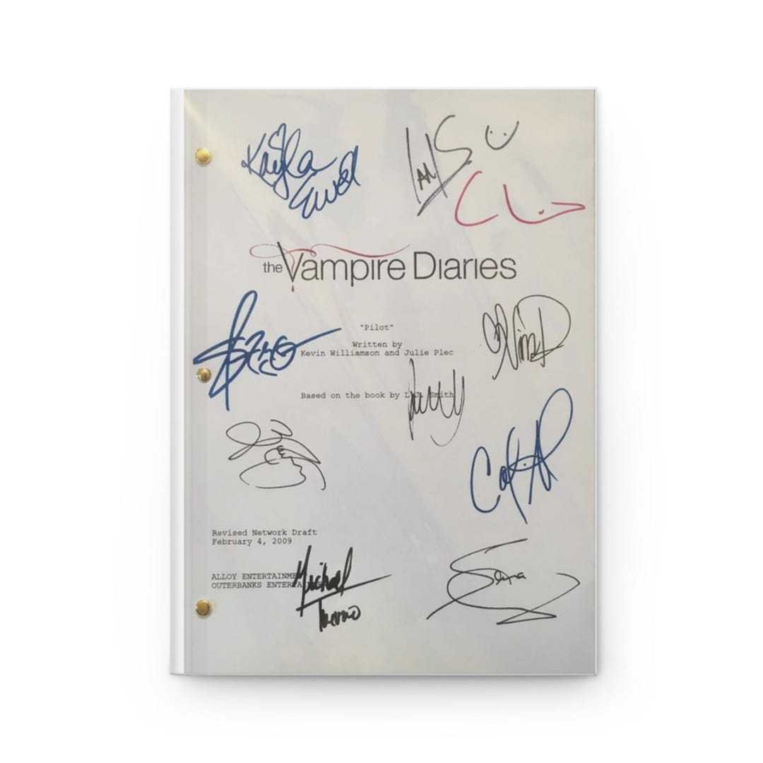 The Vampire Diaries "pilot" Script Journal - Etsy