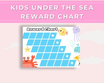 Printable Beach Reward Chart INSTANT DOWNLOAD Children's - Etsy