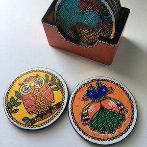 Hand Painted Coasters - Etsy