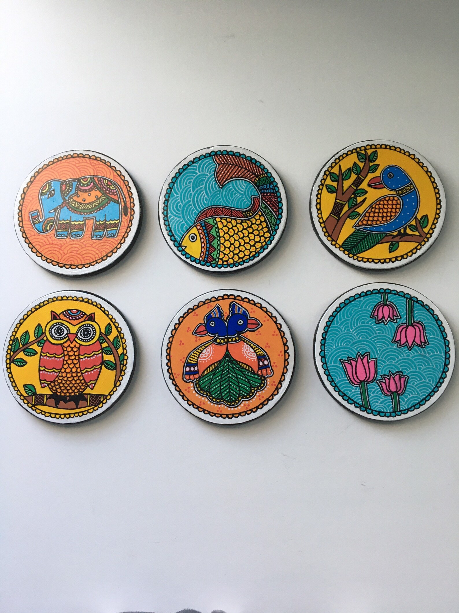 Hand Painted Coasters - Etsy