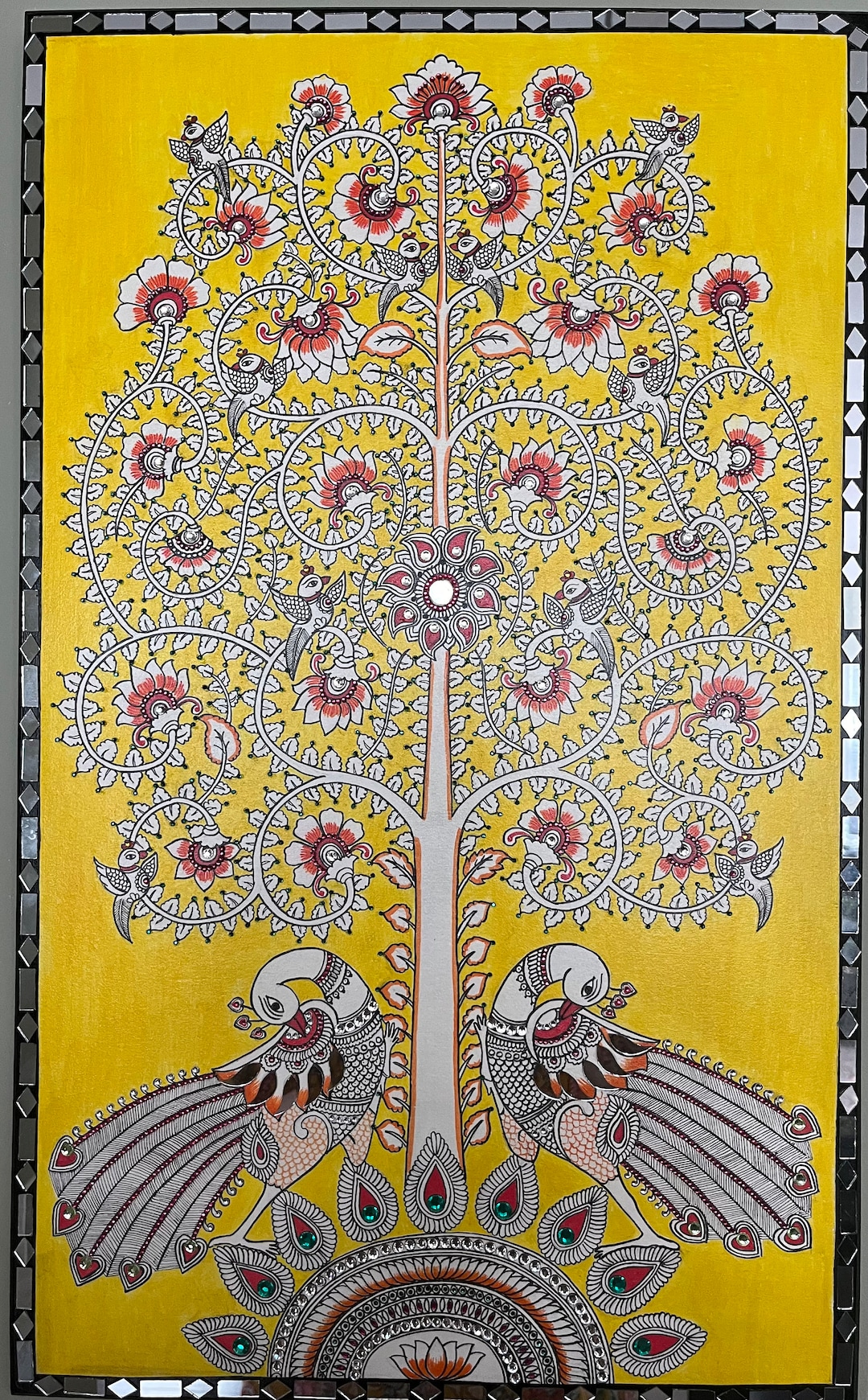 Kalamkari Tree of Life Fusion Art - Etsy