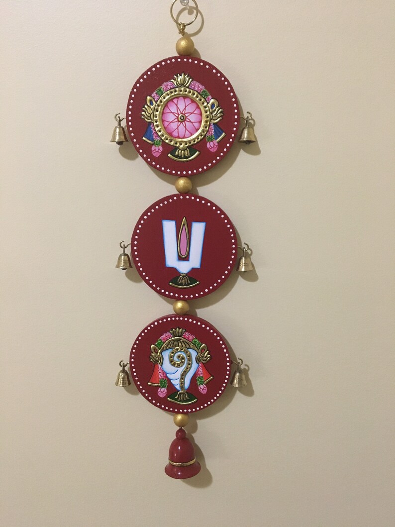 Tanjore Shanku Chakra Namam - Etsy