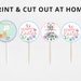 Printable Easter Cupcake Toppers Easter Theme Party Favor Easter Gift ...