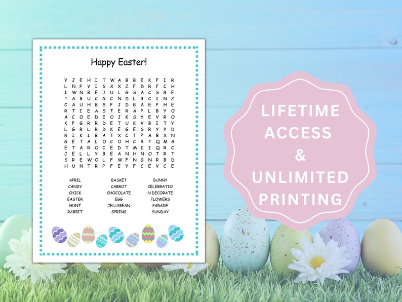 Easter Word Search | Easter Games | Easter Word Game | Printable Kids ...