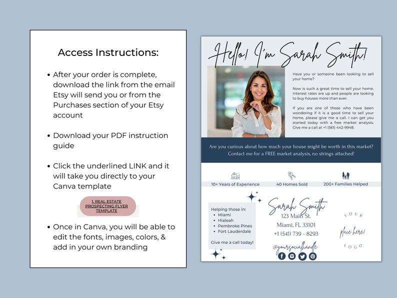 Real Estate Prospecting Flyer | Luxury Real Estate Flyer | Real Estate ...